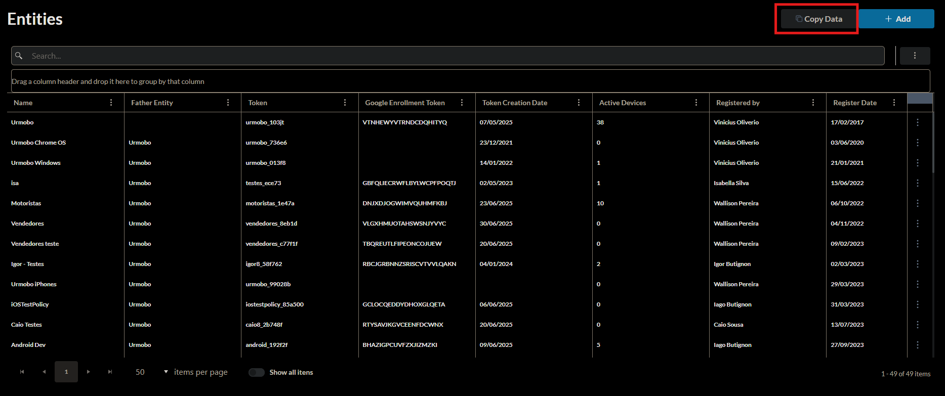 How to Copy Entities and Policies – Urmobo Knowledge Base